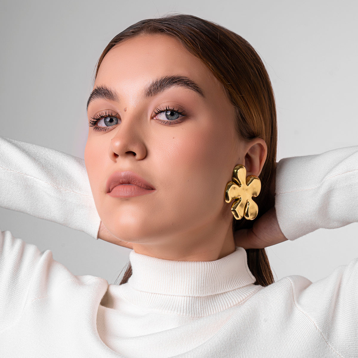 Floral Jewellery | Handmade Earrings | 18kt Gold – Equiivalence